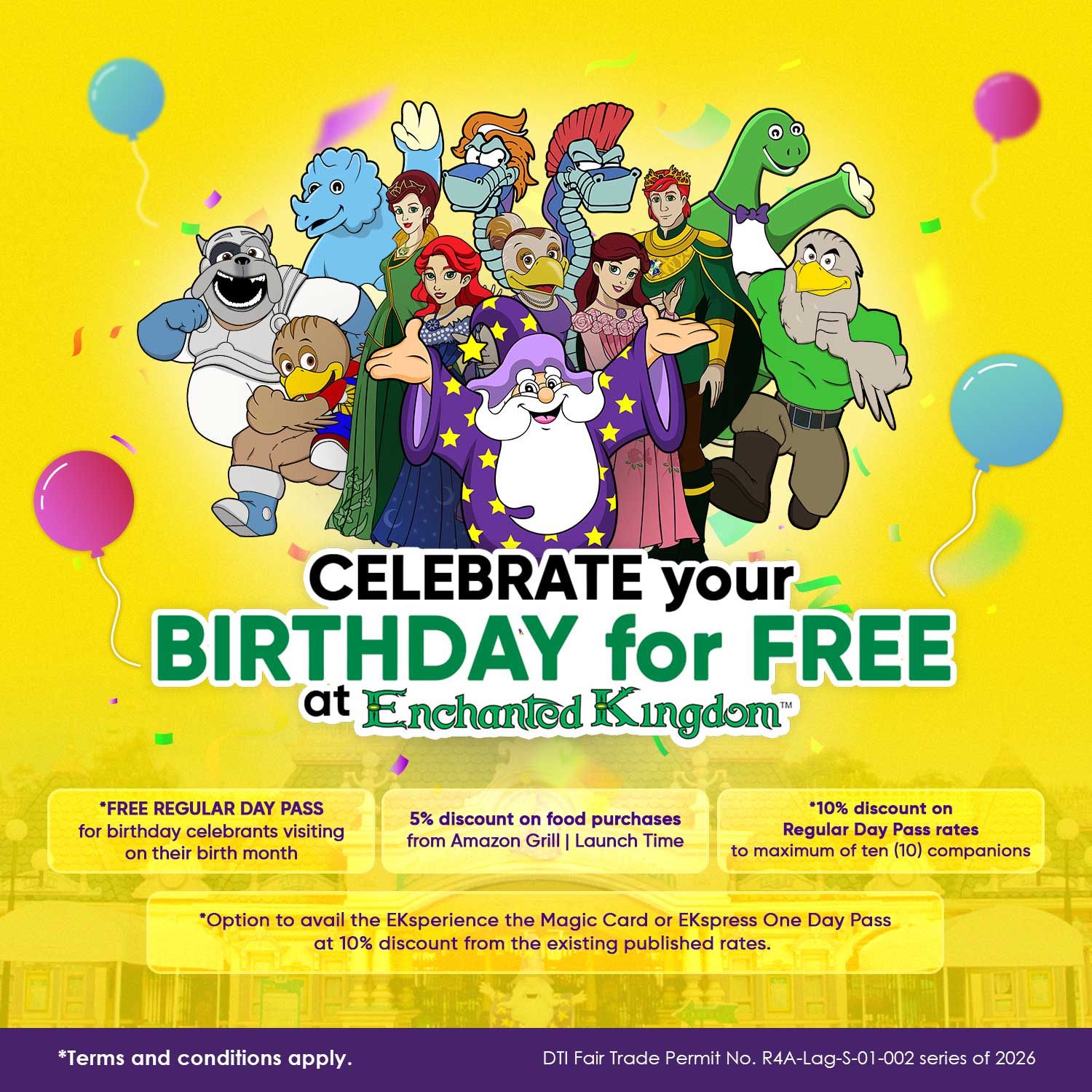 Enchanting Birthday Blowout 2026 – Enchanted Kingdom